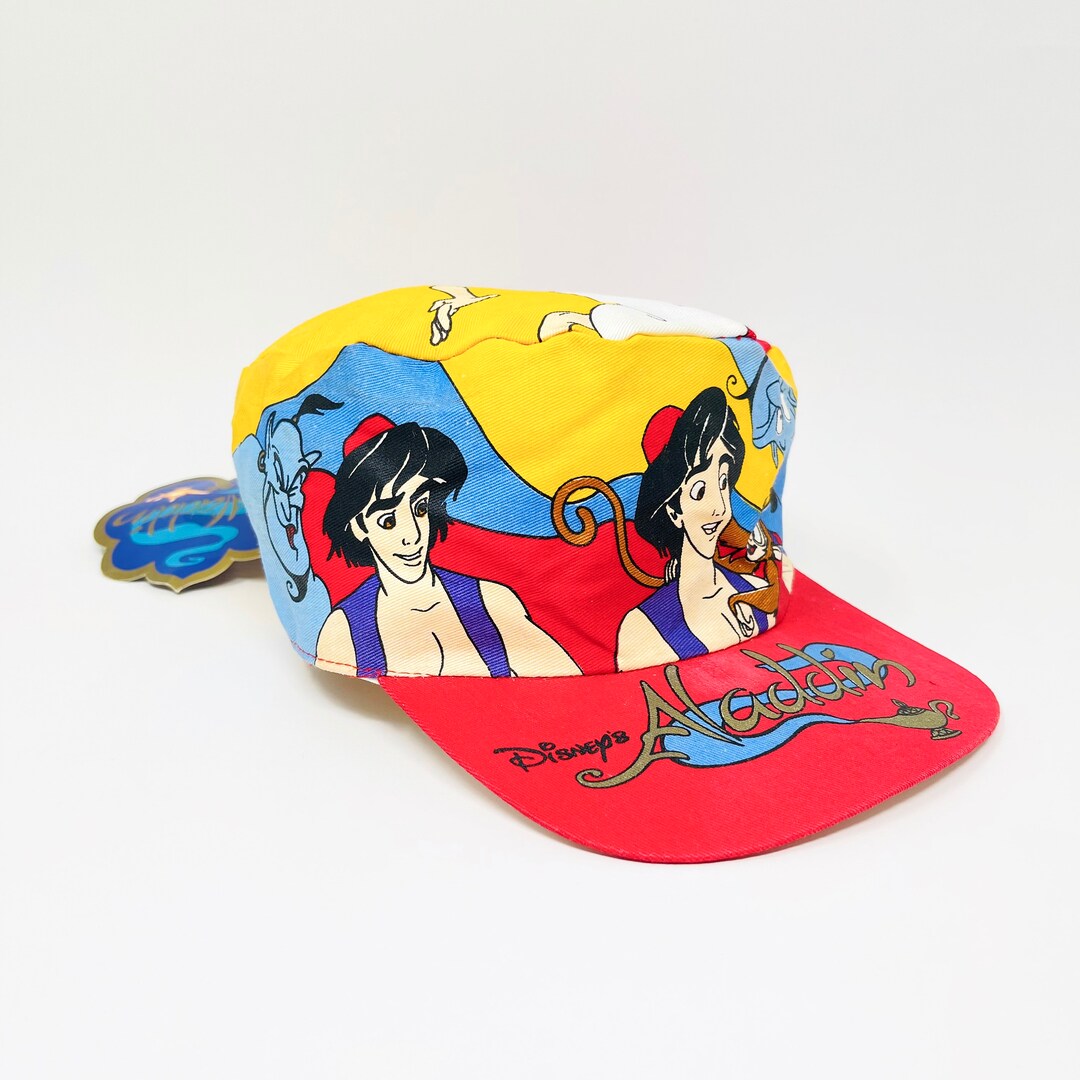 New W/tags Vintage Walt Disney's Aladdin Genie Painters Hat 1990's ...