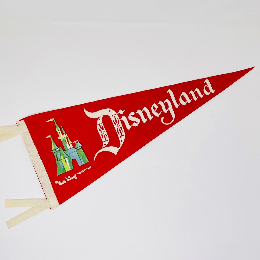 1960's Original Disneyland Felt Pennant Sleeping Beauty Castle ...