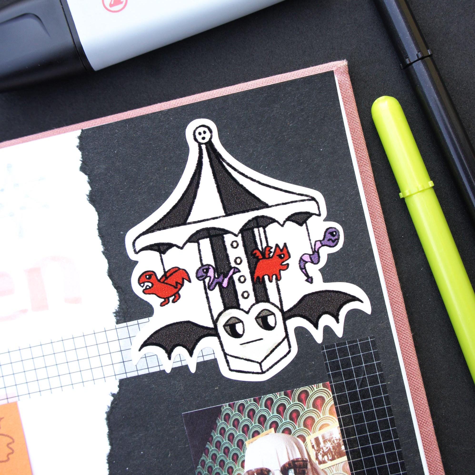 Beetlejuice Sticker Sheet, A5 Vinyl Sticker Sheet, 80's Movie Stickers ...
