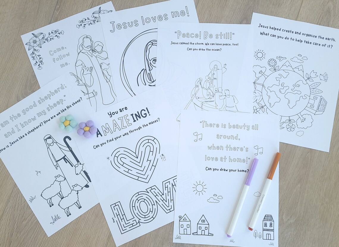 LDS Conference Activity Coloring Book Packet - Etsy