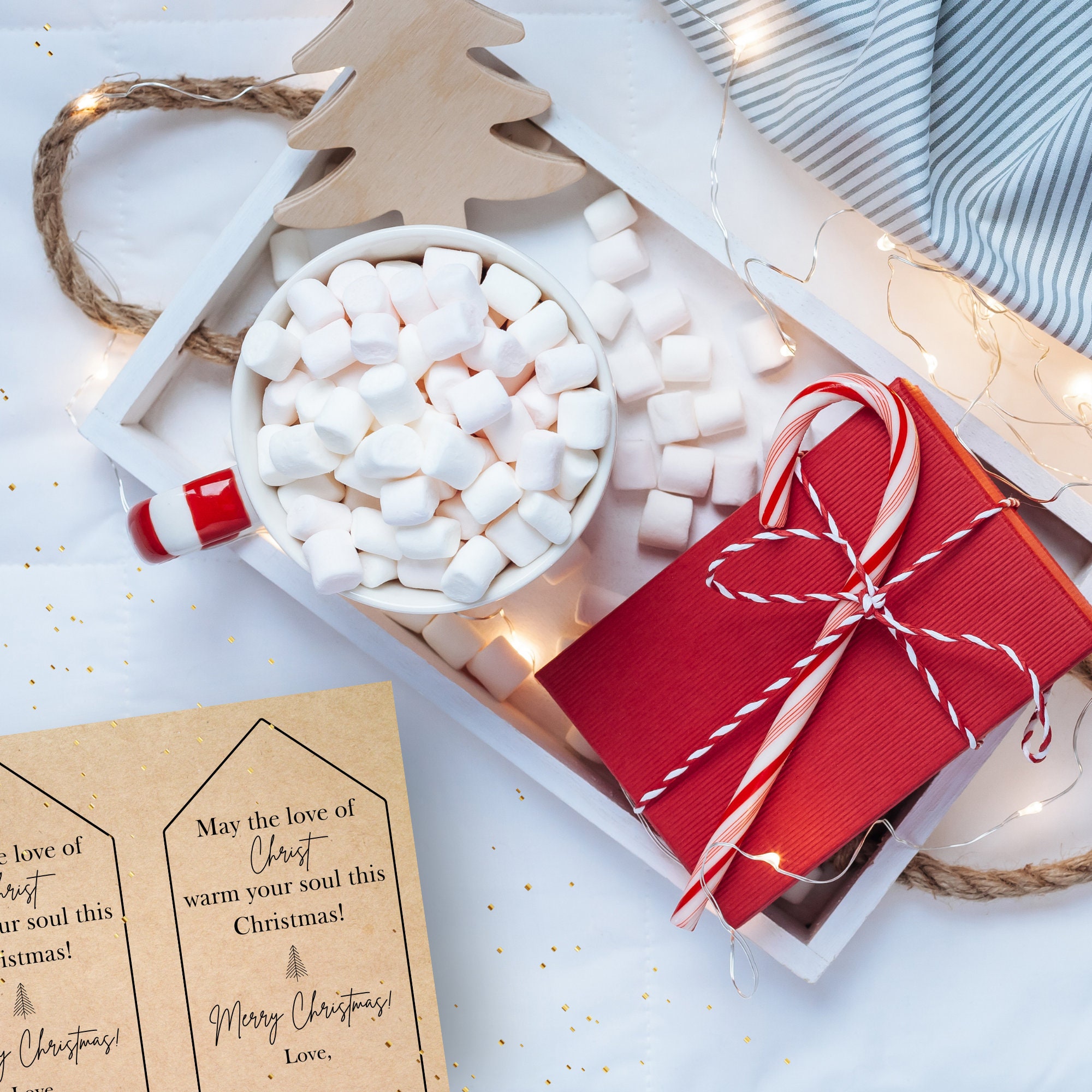 Neighbor / Friends / Teacher Christmas Holiday Gift Tag Digital ...