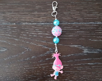 Trolls Poppy Inspired Key Chain / Zipper Charm / Backpack | Etsy