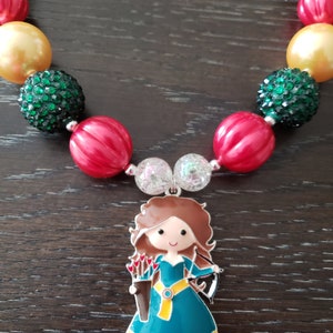 Brave's Princess Merida Inspired Children's Chunky Bubblegum Bead ...
