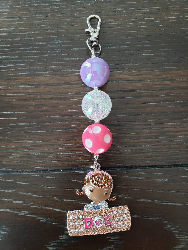 Disney Jr Doc Mcstuffins Inspired Key Chain / Zipper Charm / Backpack ...