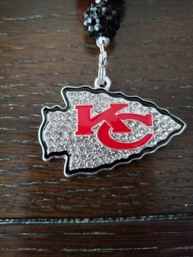 Kansas City Chiefs Inspired Key Chain / Zipper Charm / Backpack Bling ...