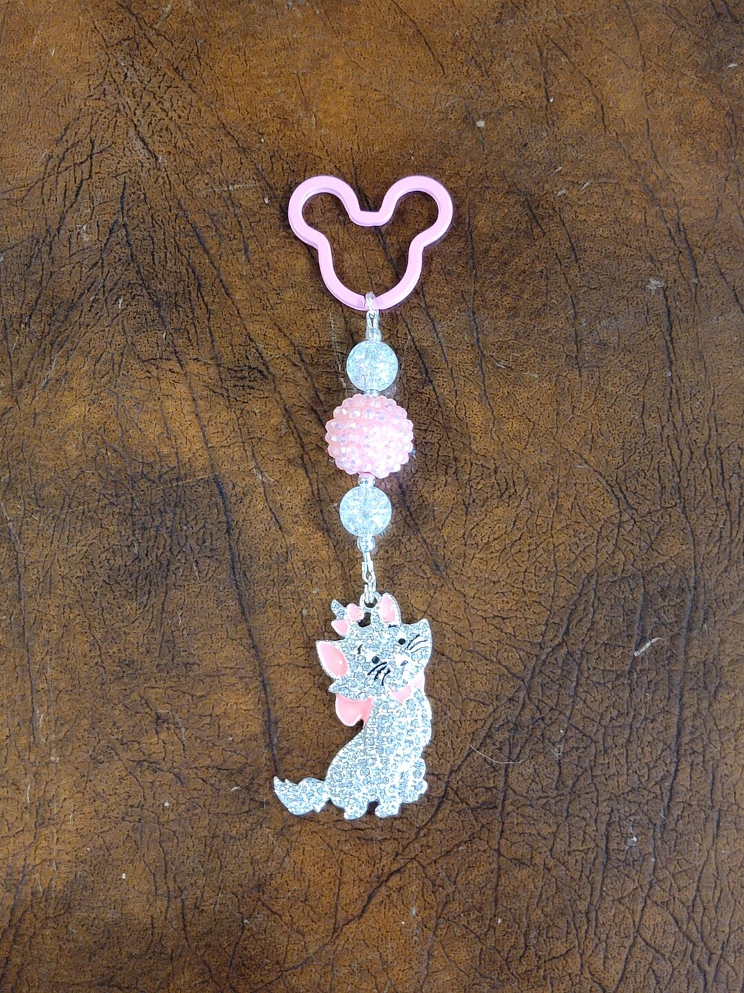 Rhinestone Aristocats Marie Inspired Keychain/ Purse Charm/ Backpack ...
