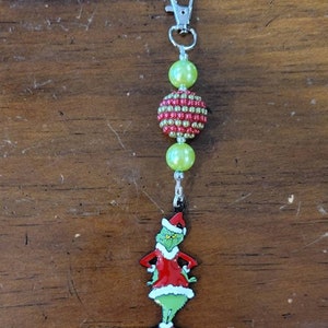 How the Grinch Stole Christmas Inspired Key Chain / Zipper Charm ...