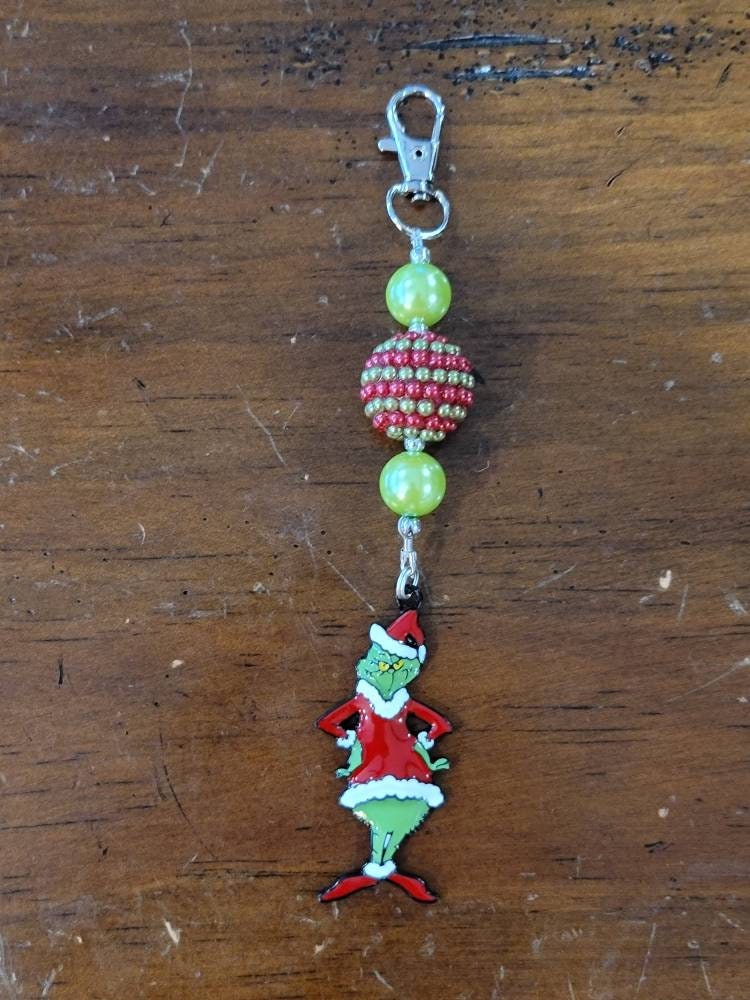 How the Grinch Stole Christmas Inspired Key Chain / Zipper - Etsy