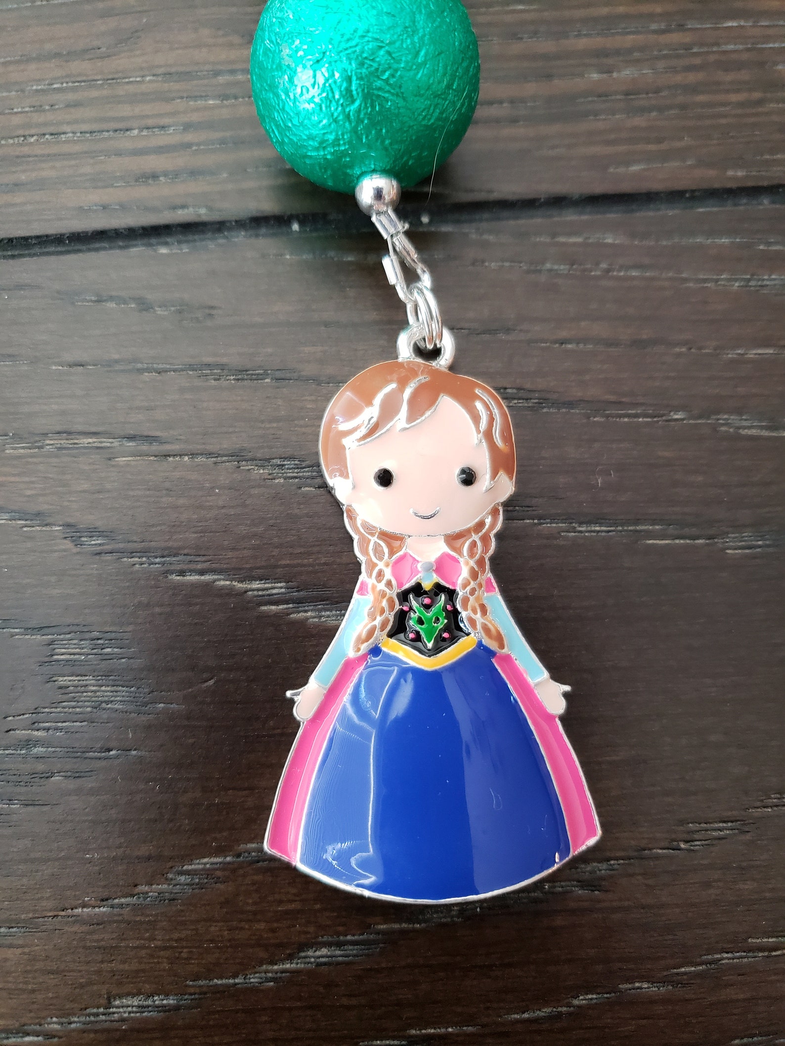Frozen's Princess Anna Inspired Chunky Bubblegum Bead Key | Etsy