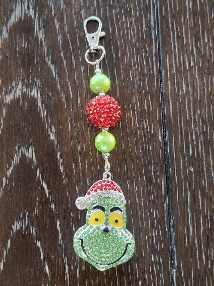 How the Grinch Stole Christmas Inspired Key Chain / Zipper - Etsy