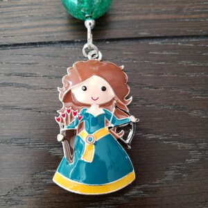 Brave's Princess Merida Inspired Chunky Bubblegum Bead Key Chain / Back ...