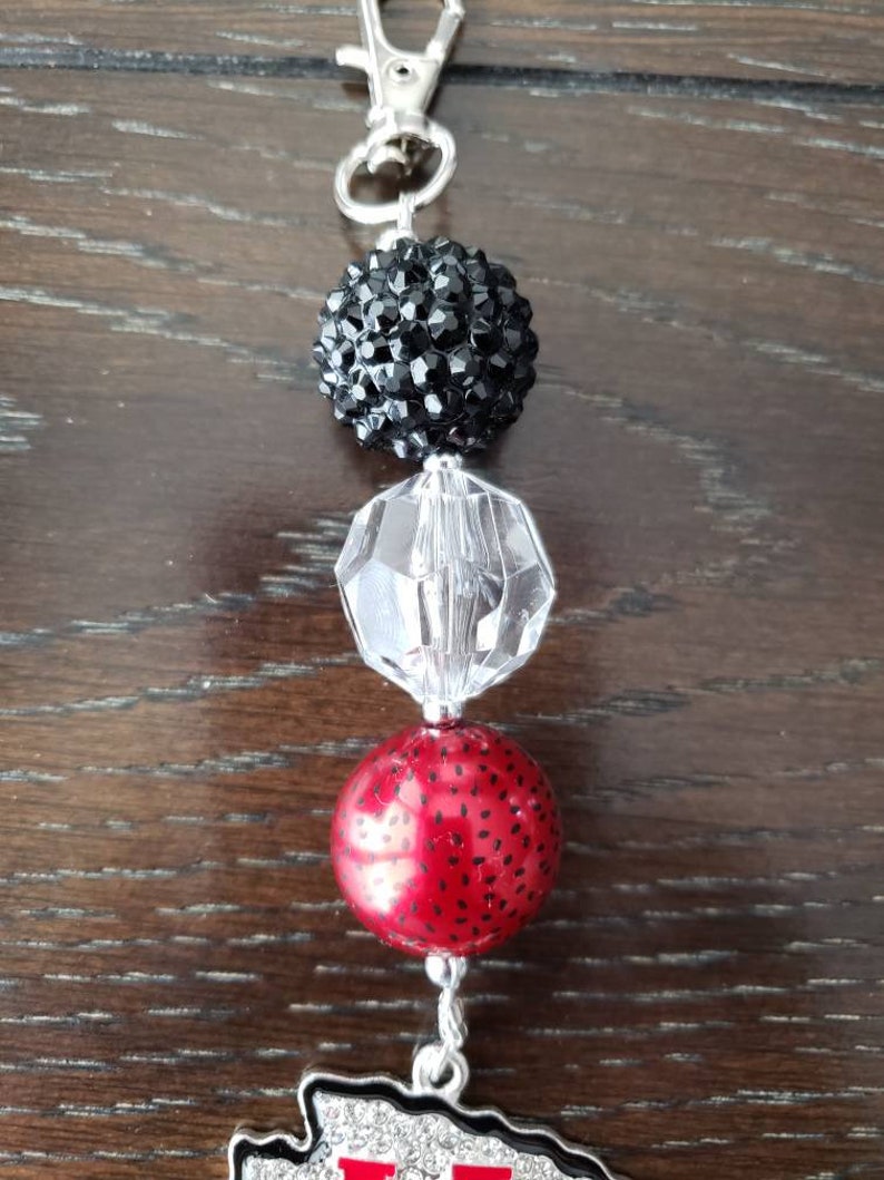 Kansas City Chiefs Inspired Key Chain / Zipper Charm / - Etsy