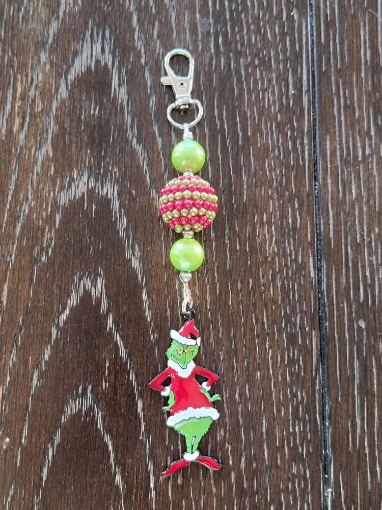 How the Grinch Stole Christmas Inspired Key Chain / Zipper Charm ...