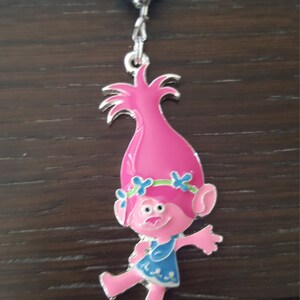 Trolls Poppy Inspired Key Chain / Zipper Charm / Backpack Bling / Purse ...