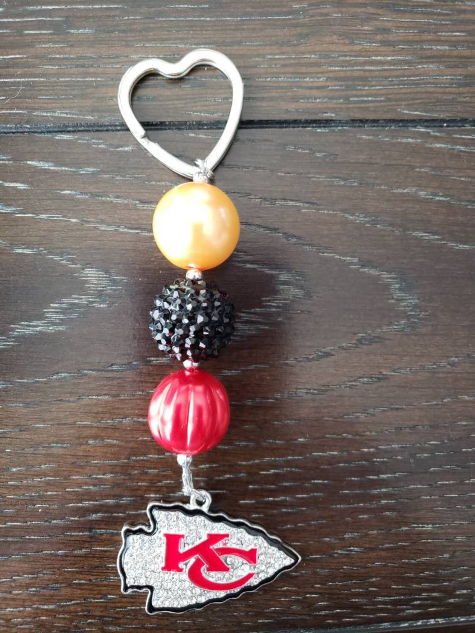 Kansas City Chiefs Inspired Key Chain / Zipper Charm / - Etsy