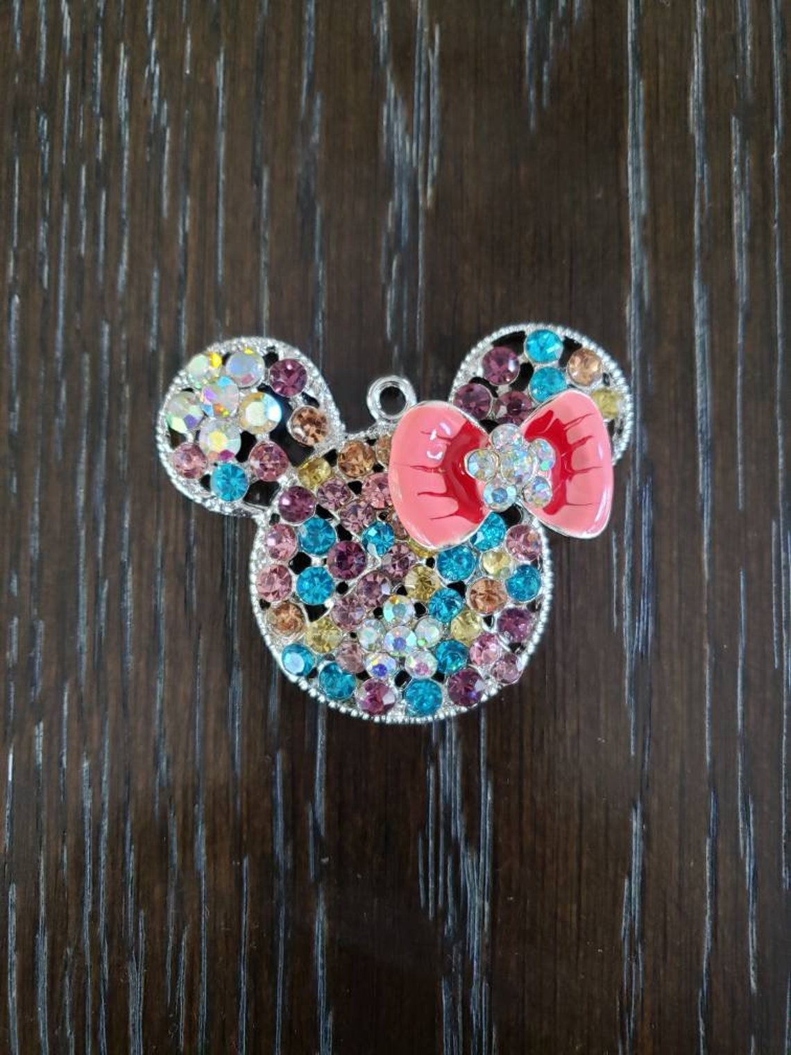 Rhinestone Minnie Mouse Inspired Blue Purple Pink Silver - Etsy