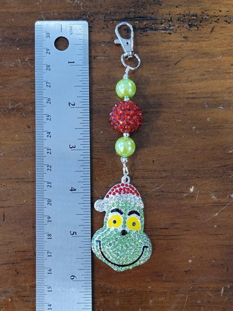 How the Grinch Stole Christmas Inspired Key Chain / Zipper - Etsy