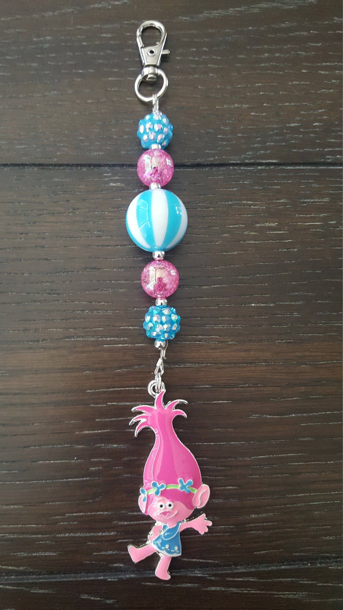 Trolls Poppy Inspired Key Chain / Zipper Charm / Backpack | Etsy