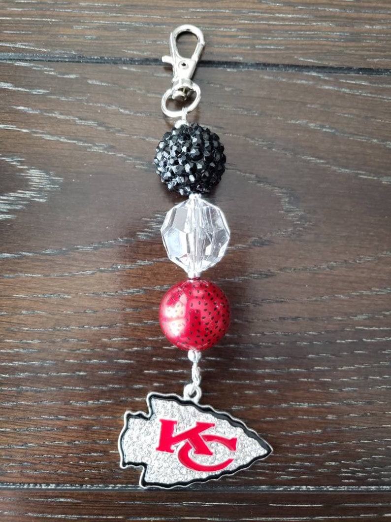 Kansas City Chiefs Inspired Key Chain / Zipper Charm / - Etsy