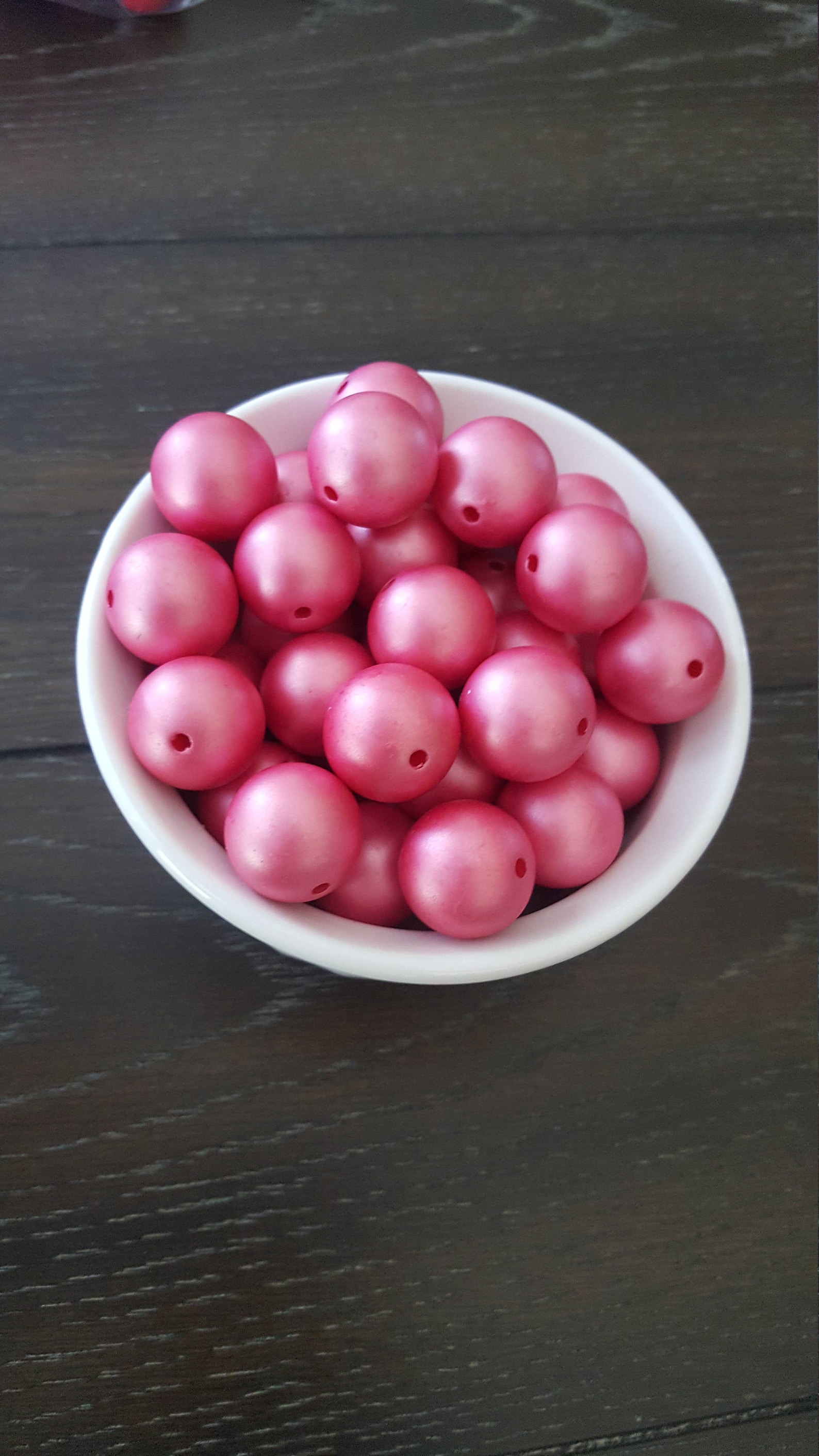 20MM Rose Red Color Acrylic Matte Beads Chunky Beads Bubblegum - Etsy
