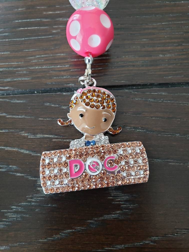 Disney Jr Doc Mcstuffins Inspired Key Chain / Zipper Charm / Backpack ...