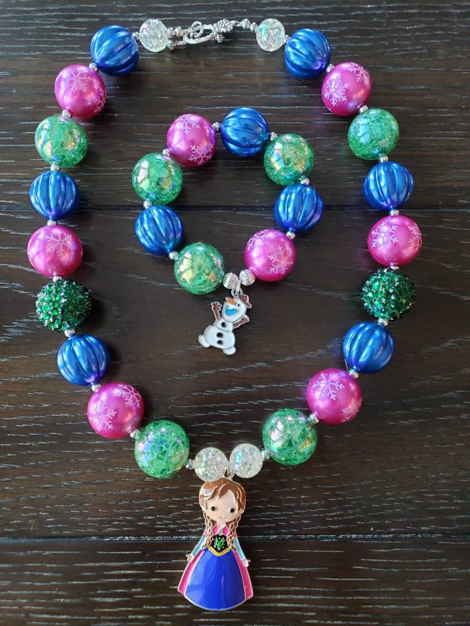 Frozen Princess Anna Inspired Children's Chunky Bubblegum | Etsy