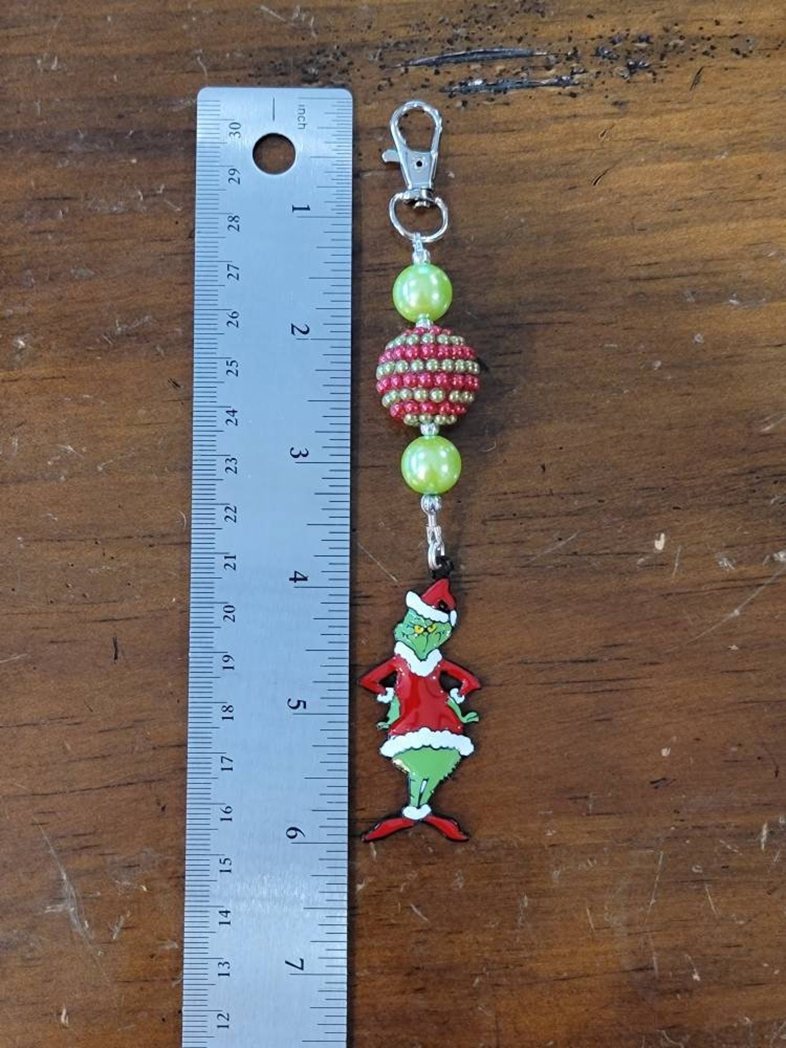 How the Grinch Stole Christmas Inspired Key Chain / Zipper Charm ...