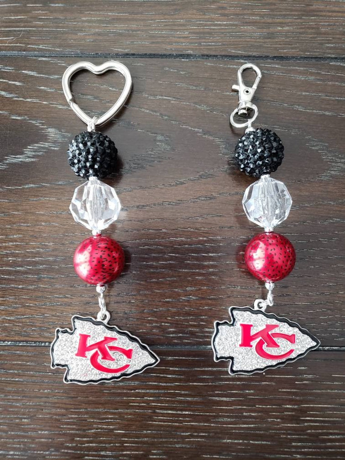 Kansas City Chiefs Inspired Key Chain / Zipper Charm / - Etsy