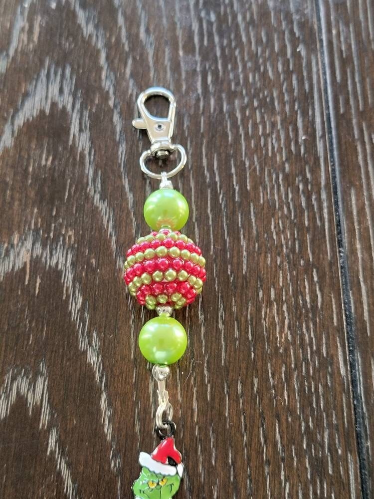 How the Grinch Stole Christmas Inspired Key Chain / Zipper Charm ...