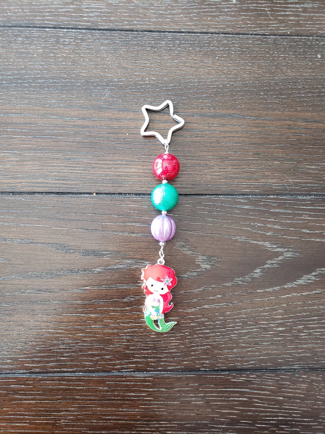 Little Mermaid Ariel Inspired Key Chain / Zipper Charm/ Purse Charm ...