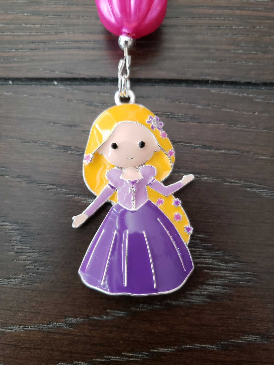 Tangled Princess Rapunzel Inspired Chunky Bubblegum Bead Key - Etsy