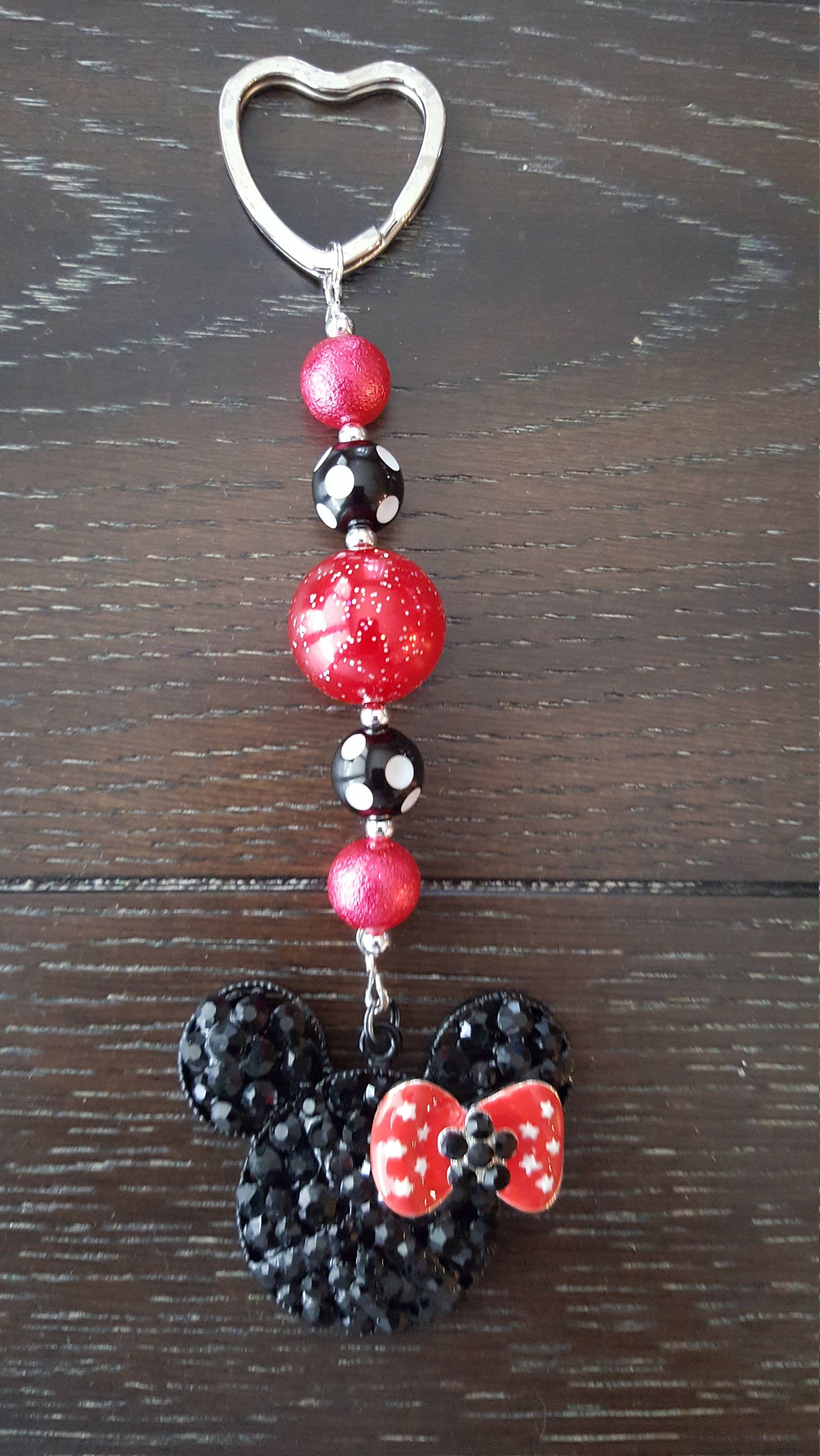 Minnie Mouse Inspired Key Chain / Zipper Charm / Backpack | Etsy