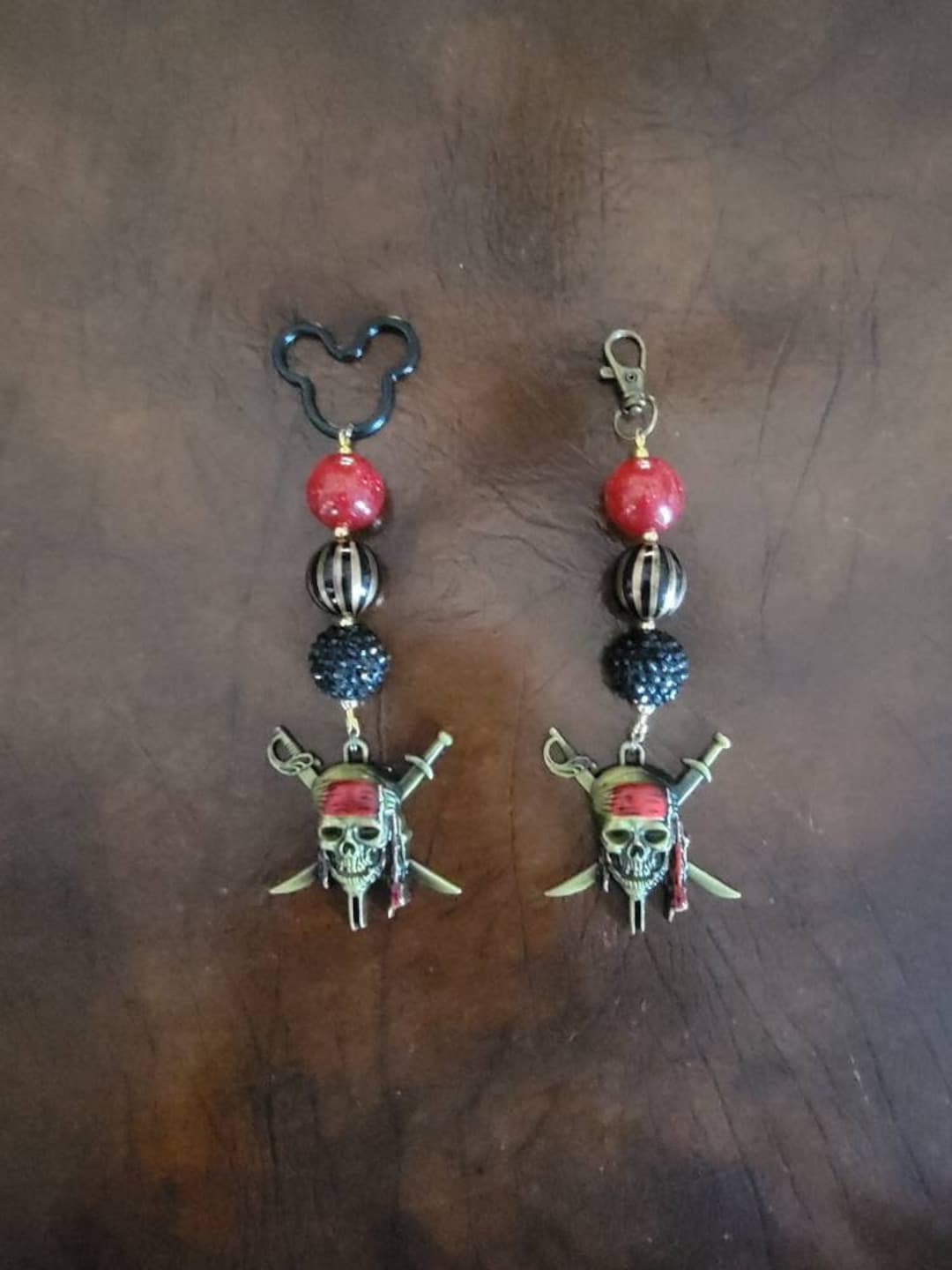 Pirates of the Caribbean Inspired Chunky Bubblegum Bead Key Chain ...