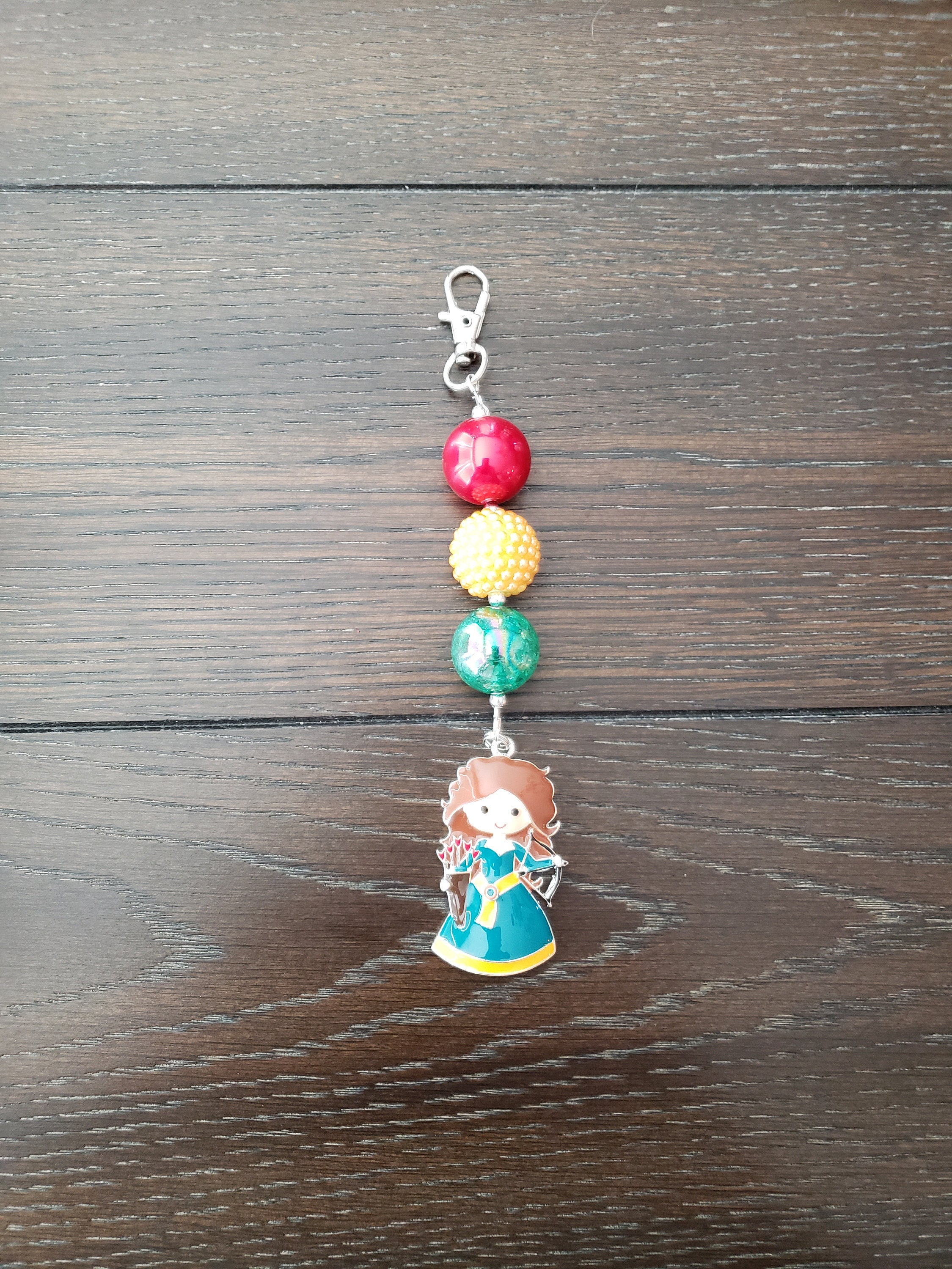 Brave's Princess Merida Inspired Chunky Bubblegum Bead Key - Etsy
