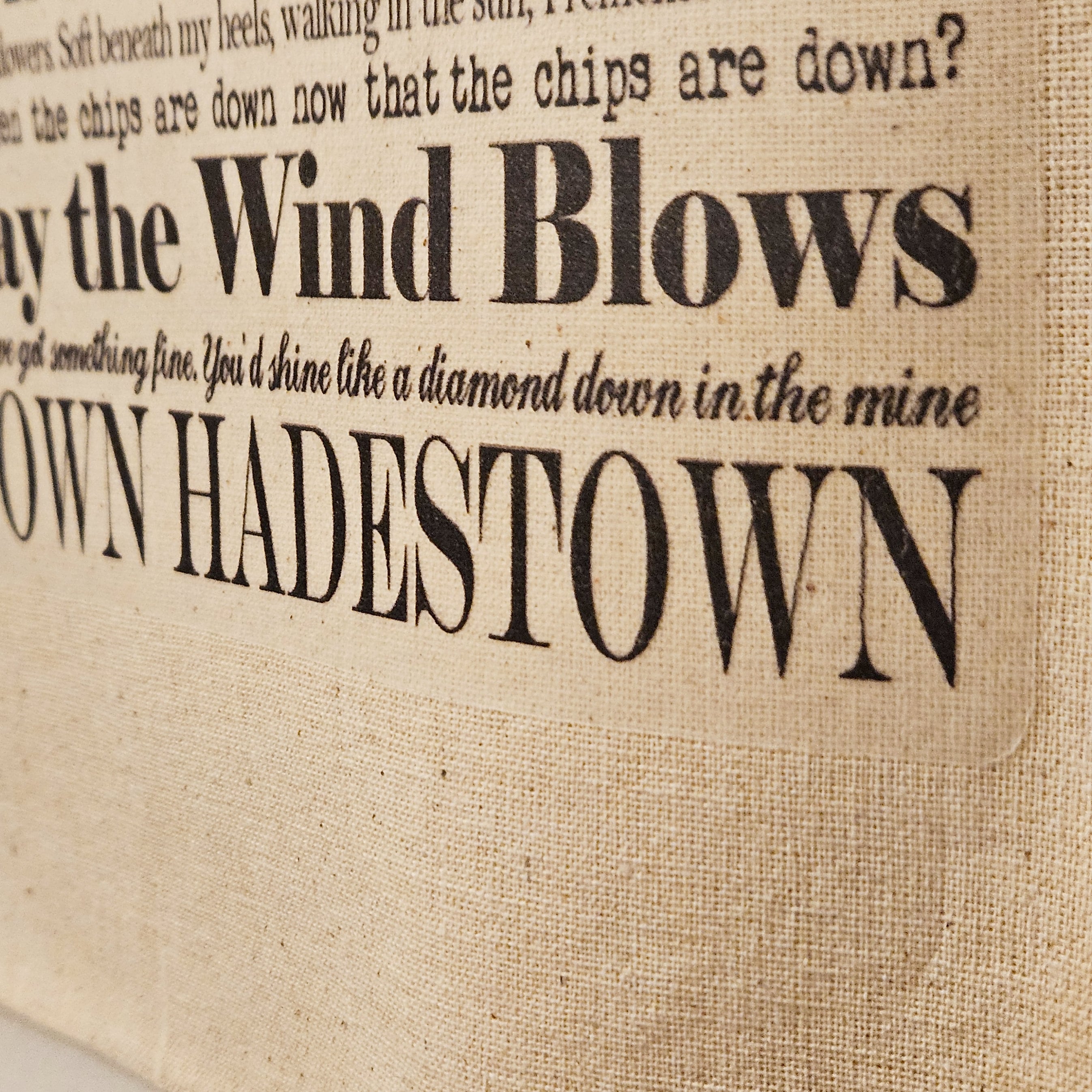 Hadestown Quotes and Lyrics Tote/shopper Bag - Natural Canvas - Etsy