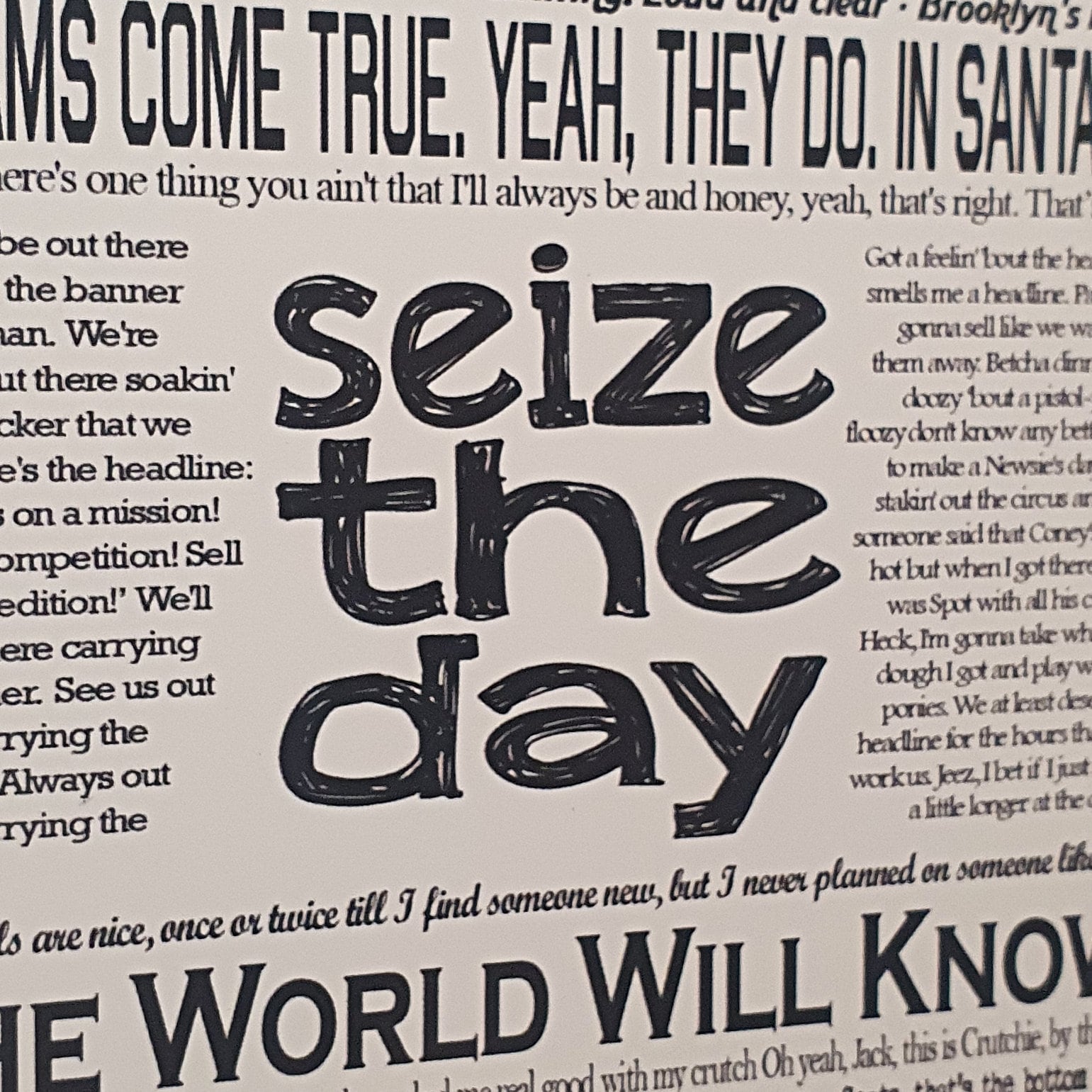 Newsies Quotes and Lyrics A5/A6 Print - Etsy