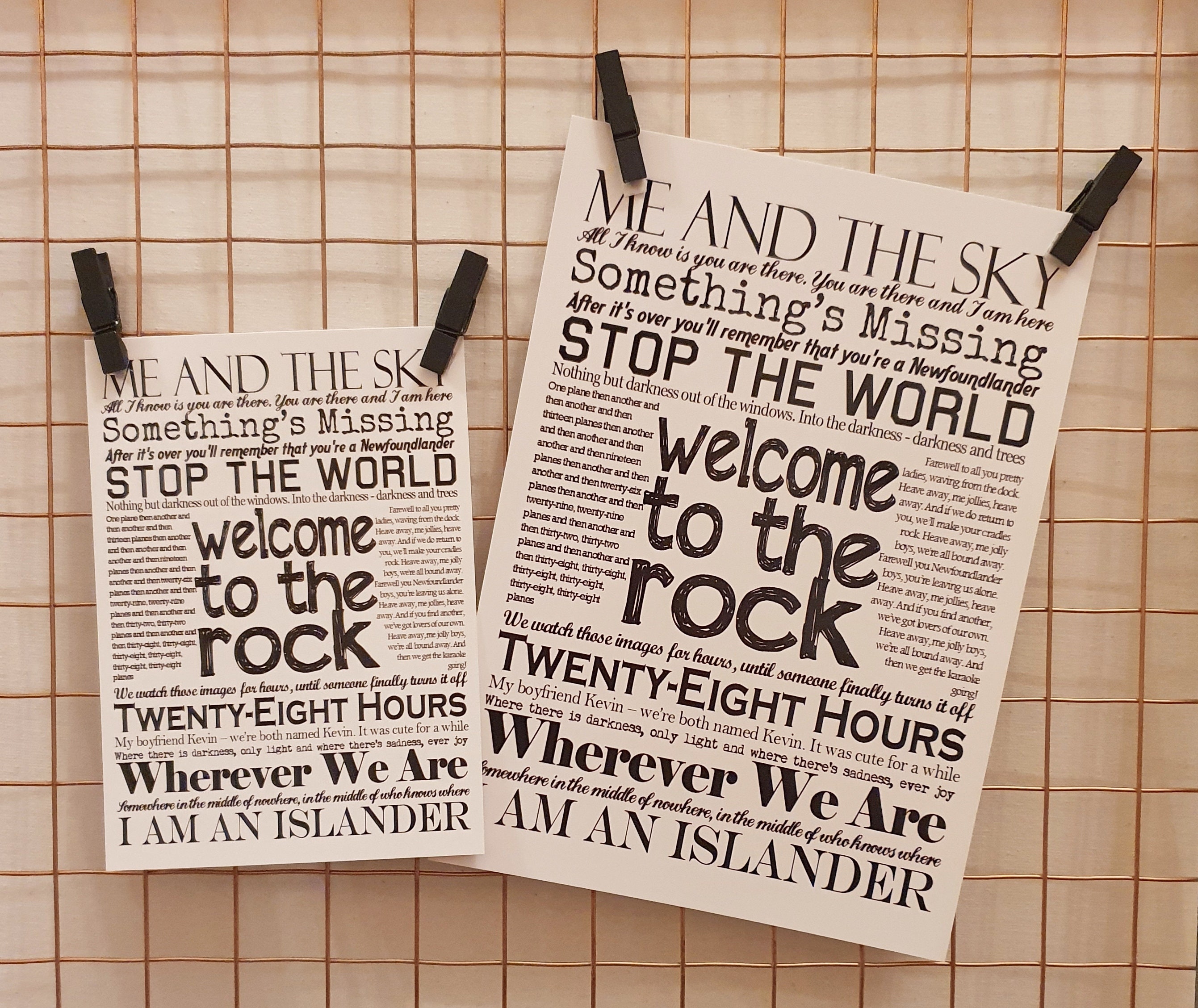 Come From Away Quotes and Lyrics A5/A6 Print | Etsy UK