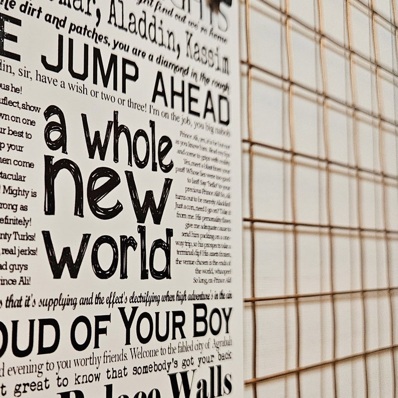 Aladdin Quotes and Lyrics Postcard Print - Etsy