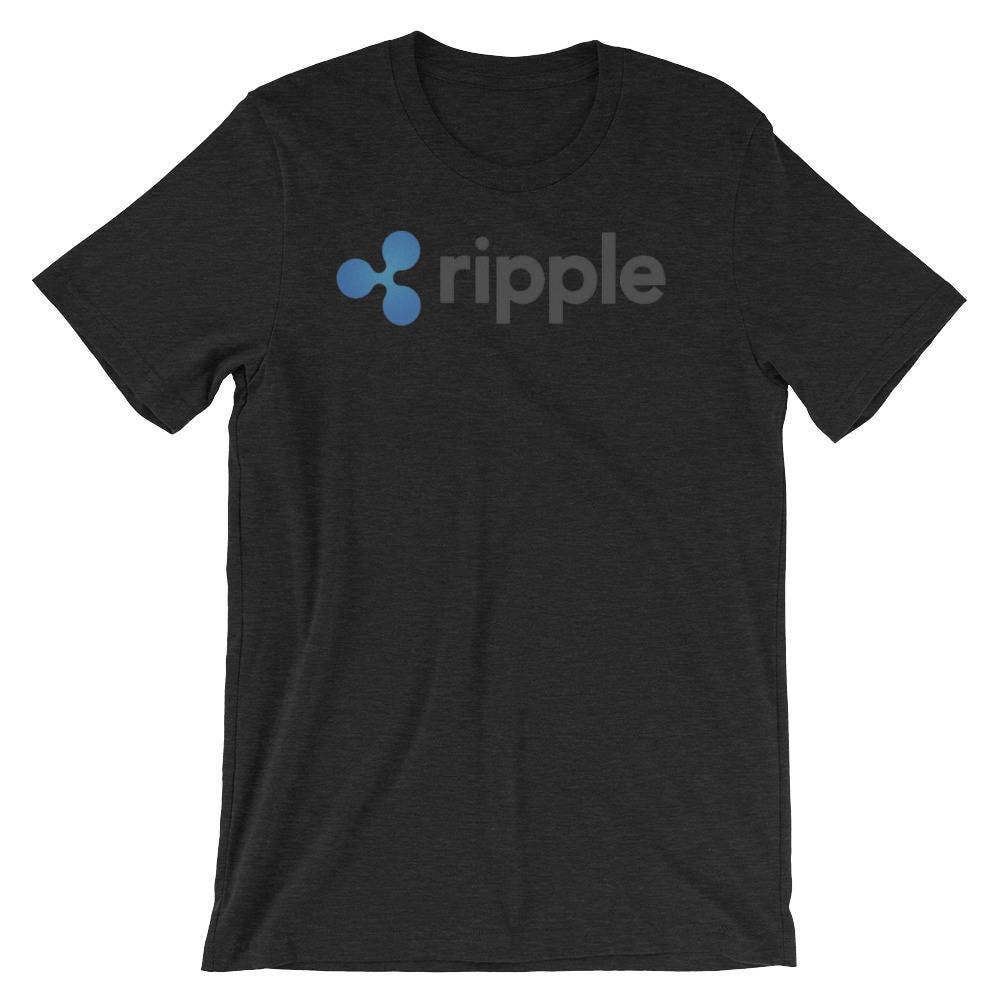 Ripple Shirt Original Xrp Logo Gift Ripplecoin T-shirt Ripple Short ...