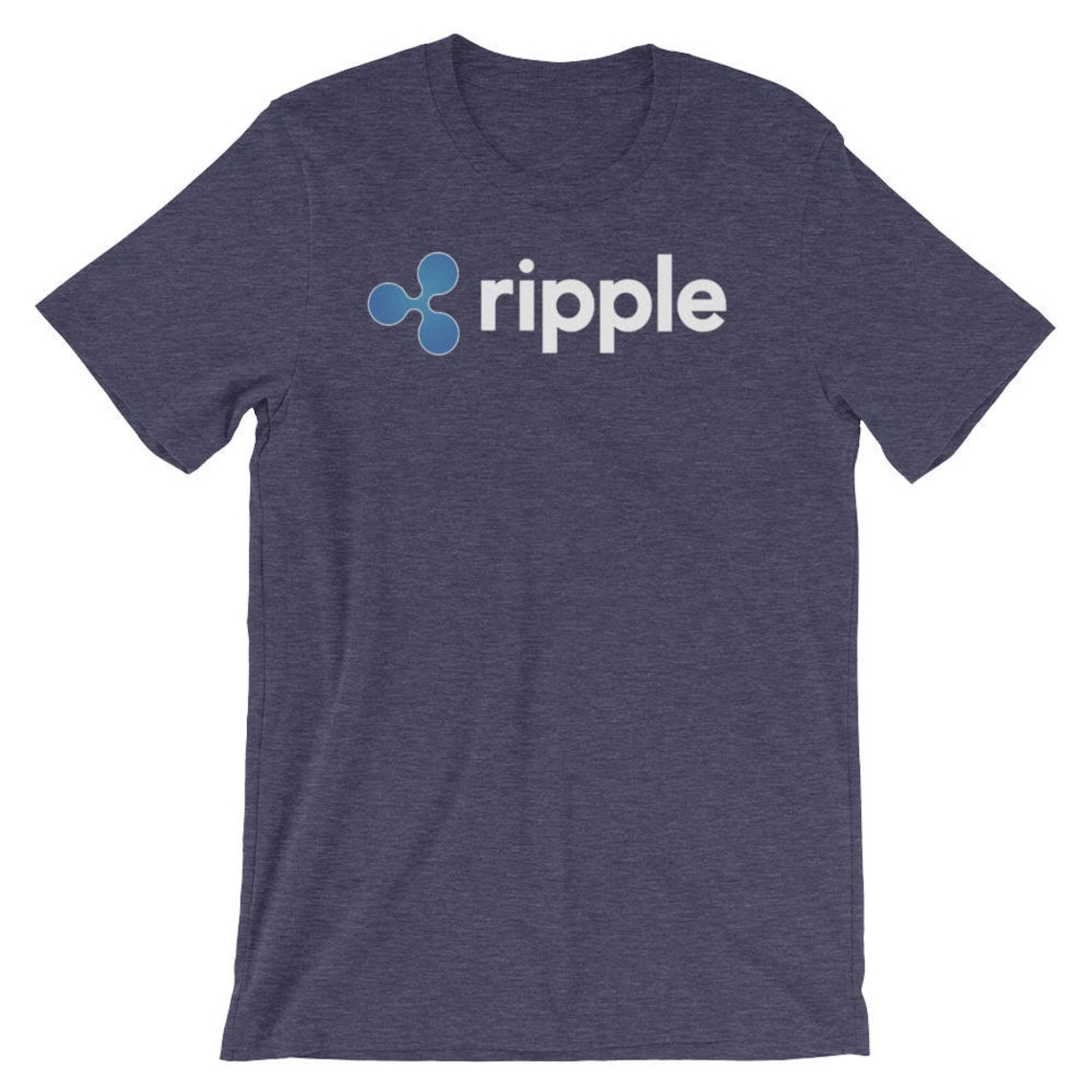Ripple Logo Shirt Original Xrp Coin Gift Ripple Crypto T-shirt Short ...