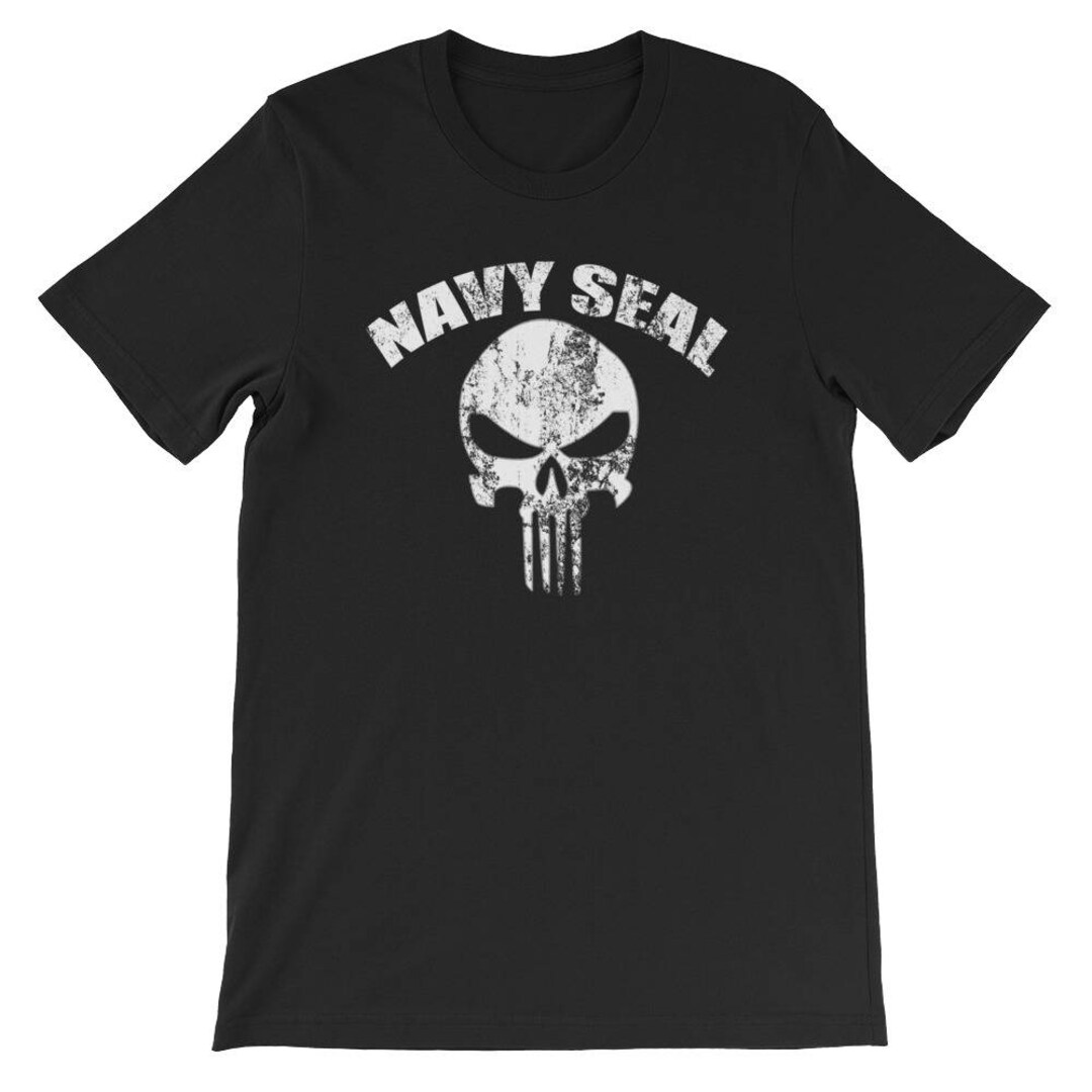 Navy SEAL T-shirt, Punisher Skull Graphic, Military Gift - Etsy