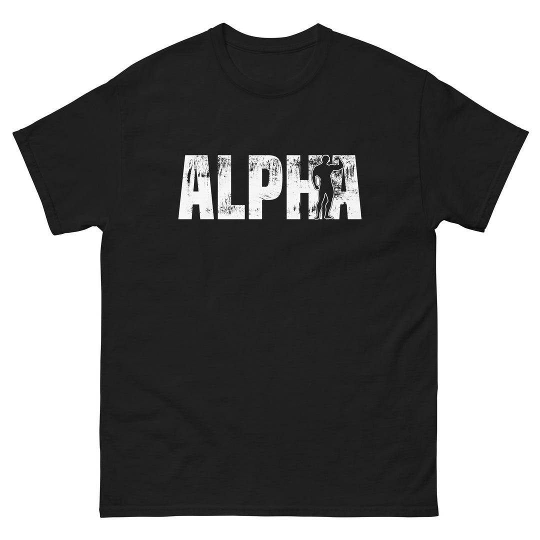 Alpha Power - Bold Strength Design Classic Tee - Etsy