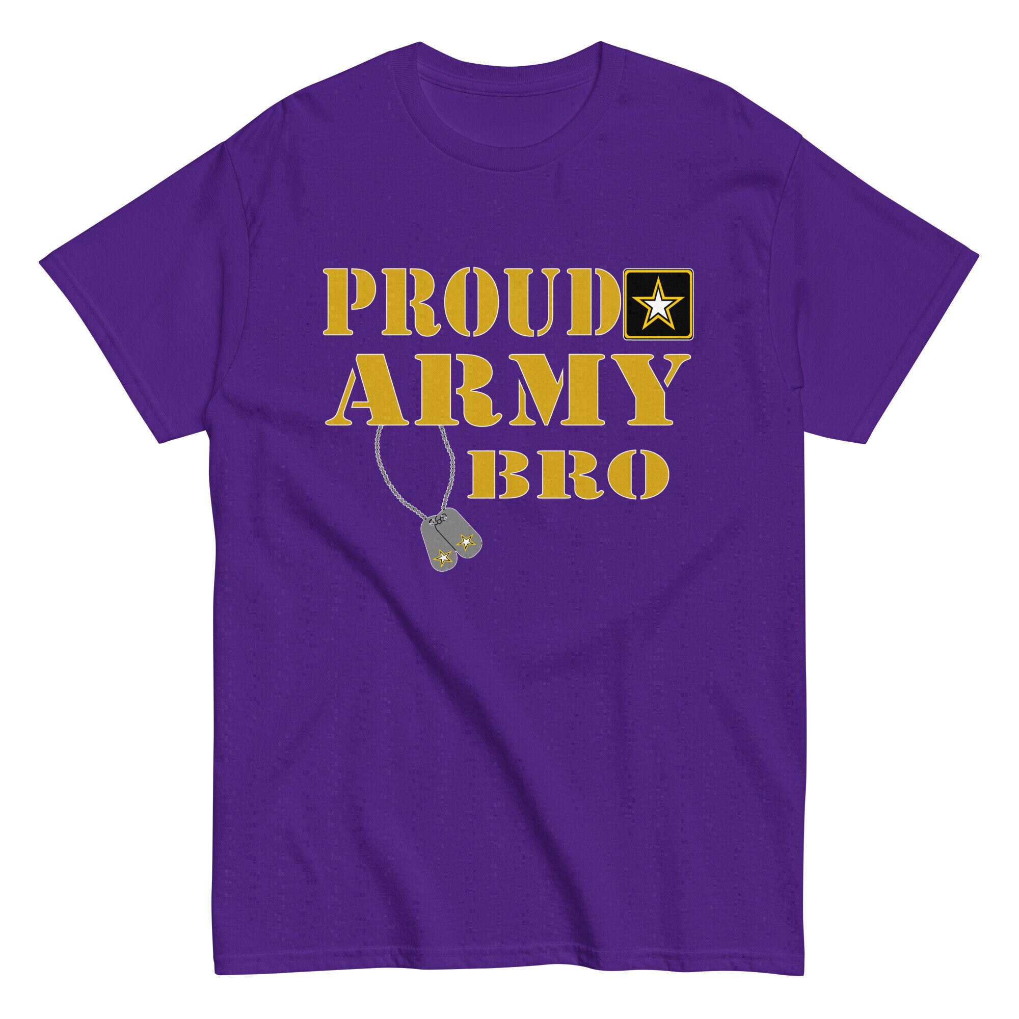 Original U.S Army Proud Army Bro Gift T-shirt - Etsy