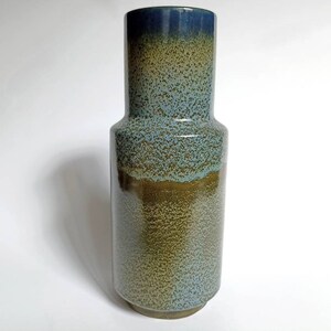 Ceramic Vase by Peter Simon Gerz Green/ Blue Glaze, West German Pottery ...