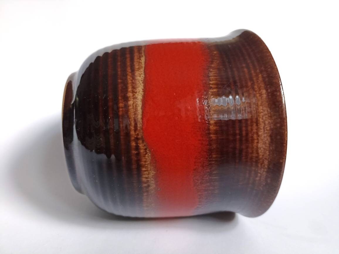 Ceramic Planter/flower Pot by Scheurich 807-14brown Red - Etsy