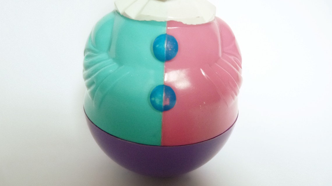 Rolly Polly Vintage Toy by Rolly Toys Plastic Pierrot West - Etsy