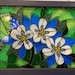 Stained Glass Mosaic Columbines Window Suncatcher - Etsy