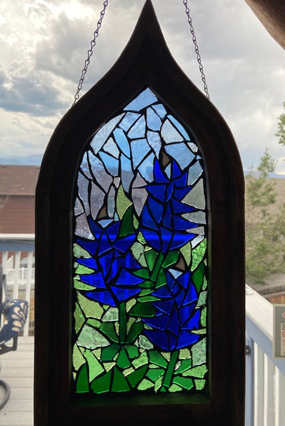 Stained Glass Mosaic Art Bluebonnets - Etsy