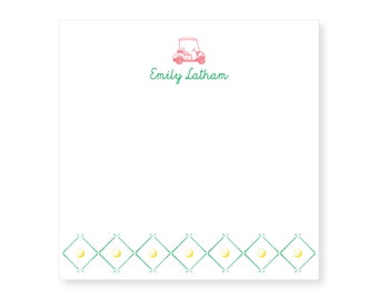 Golf Club Monogram Personalized Notepad, Gift for Him, to Do List ...