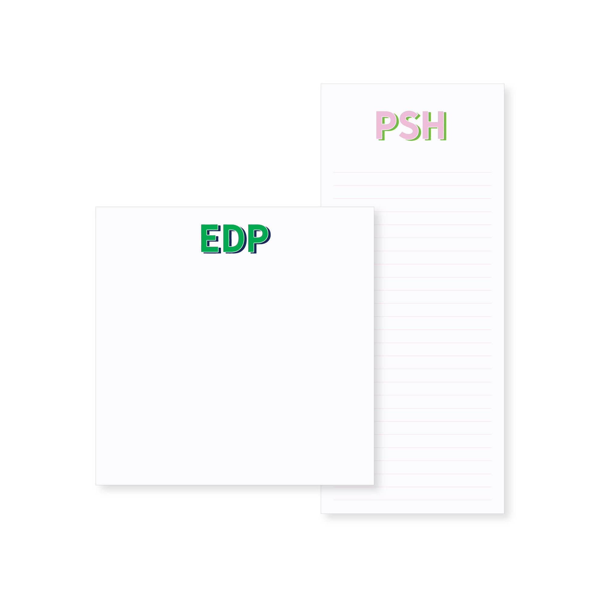 Layered Monogram Notepad // 2 Sizes - Etsy